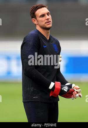 England's Alex McCarthy during a media day at St Georges' Park, Burton ...