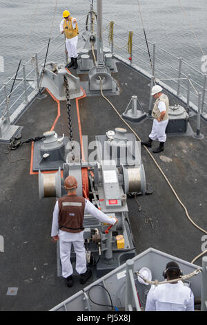 mine countermeasures, Sea and Anchor Detail. U.S. Navy, USS Gladiator ...