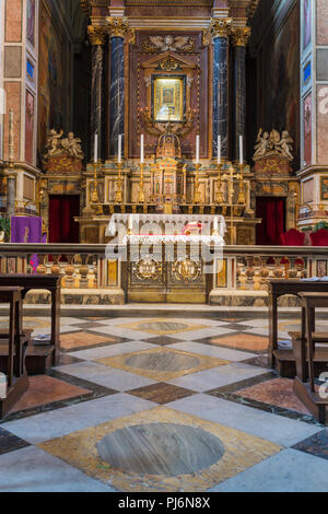 Church of St. Augustine interior, Sant'Agostino, Rome, Lazio, Italy ...
