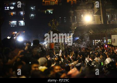 Nepal, Kathmandu. Bhimsen, God of Business and of Physical Strength ...
