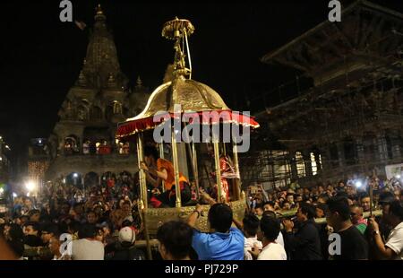 Nepal, Kathmandu. Bhimsen, God of Business and of Physical Strength ...