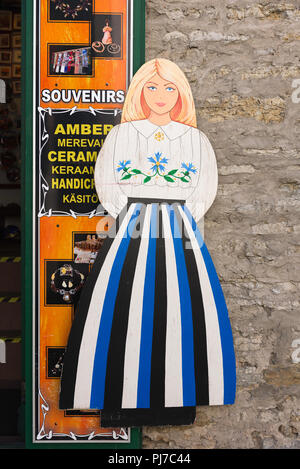 Woman in a skirt and a national flag among nature Stock Photo - Alamy