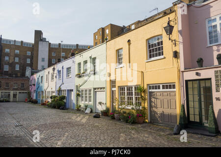 Mews houses on Conduit Mews, Paddington, London, W2, UK Stock Photo - Alamy
