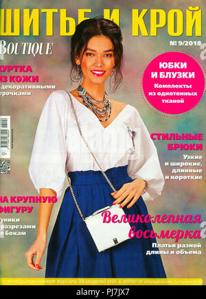 Front Cover of Russian magazine "Sewing and Cutting Stock Photo - Alamy