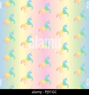 Rainbow unicorn background. Pastel gradient color sky with glitter ...