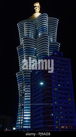 The Mirae Scientists Street Unha Tower (aka Galaxy Tower) is built on ...