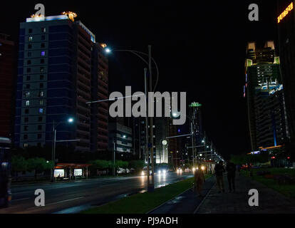 Future Scientists Street in Pyongyang Stock Photo - Alamy