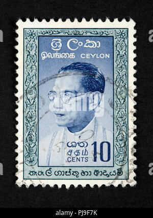 Ceylon postage stamp Stock Photo - Alamy