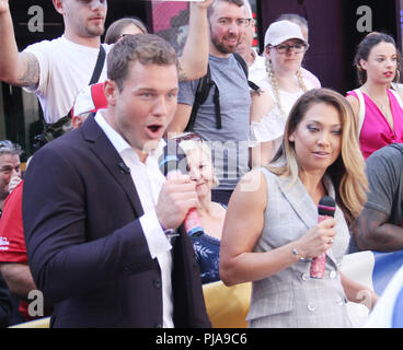 September 04, 2018 Ginger Zee weatherperson at Good Morning America in ...