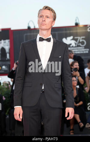 Ola G. Furuseth attending the '22 July' premiere at the 75th Venice ...