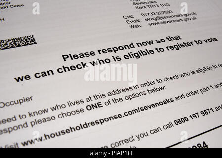 Electoral register form for UK British citizens. Register to vote in ...