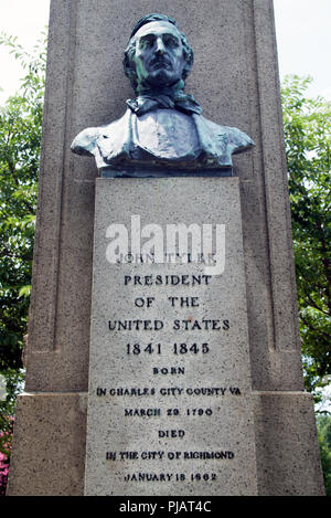 President John Tyler's grave at Hollywood cemetery in Richmond ...