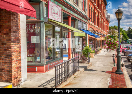 Stores in downtown Lee, MA Stock Photo - Alamy