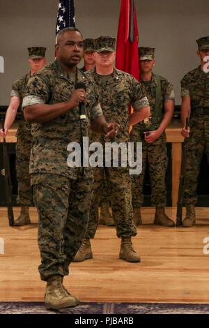 Lt. Col. Kenric D. Stevenson, commanding officer of Combat Logistics ...