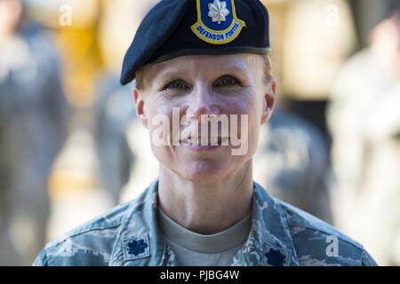 Lt. Col. Alta Caputo, 105th Base Defense Squadron (BDS) commander ...