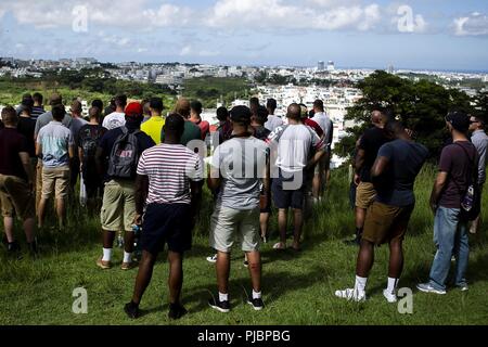 Maeda Escarpment, also known as Hacksaw Ridge, in Naha, Okinawa, Japan ...