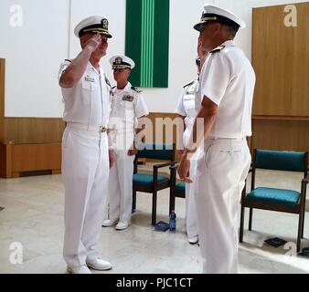 U.S. Naval Hospital (USNH) Naples leadership prepare for a weekend ...