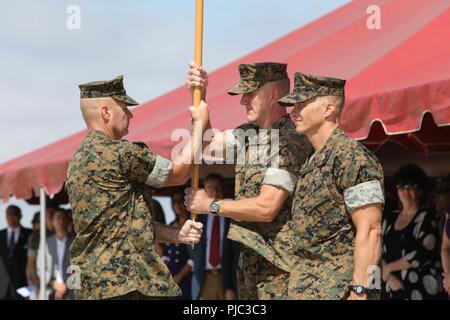 U.S. Marine Corps Col. Charles Del Pizzo III speaks during the ...