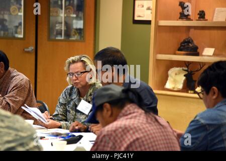 Col. Jennifer Reeves, 341st Missile Wing commander, and Conrad Fisher ...