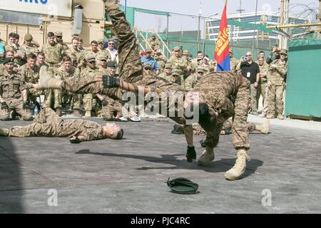KABUL, Afghanistan (July 12, 2018) – Soldiers with the Mongolian ...
