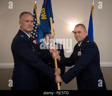 Maj. Peter Talley, 2nd Comptroller Squadron commander, assumes command ...