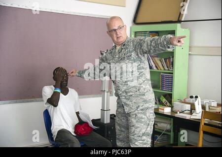 U.S. Army Lt. Col. Duke Reim (right), the commander of the 4th ...