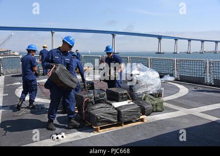 The Coast Guard Cutter Steadfast crew conducts cutter boat pursuit ...