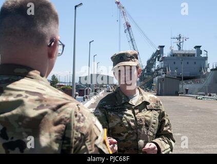 An operator participating in joint training between U.S. and Republic ...