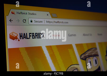 Halfbrick Studios Website Homepage Stock Photo - Alamy
