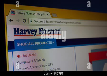 Harvey Norman Website Homepage Stock Photo - Alamy