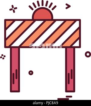 road blocker icon vector design Stock Vector Image & Art - Alamy