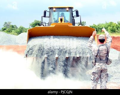 The U.S. Army 36th Medical Company Area Support (MCAS) posed for a unit ...