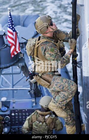A Special Amphibious Reconnaissance Corpsman, or SARC, provides ...