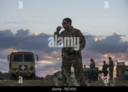 Lt. Col. James Riehl, a U.S. Army Reserve operations officer for the ...