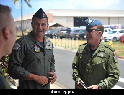 U.S. Marine Brig. Gen. Sean M. Salene, left, and Republic of Korea ...