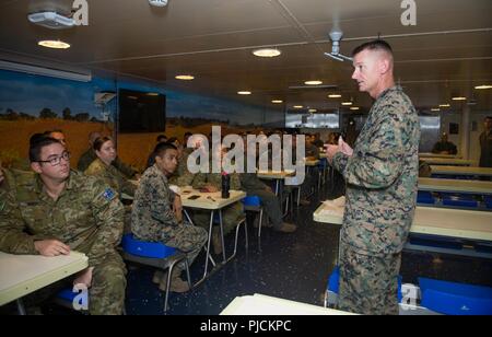 U.S. Marine Col. Michael Styskal, commanding officer for 3d Marine ...