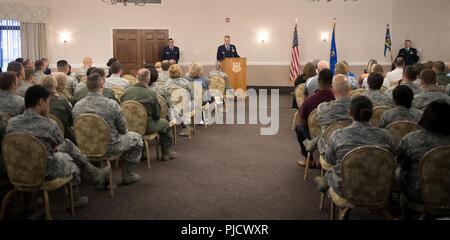 Maj. Peter Talley, 2nd Comptroller Squadron commander, assumes command ...