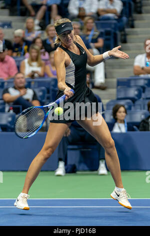 Maria Sharapova (RUS) competing at the 2018 US Open Tennis Stock Photo ...