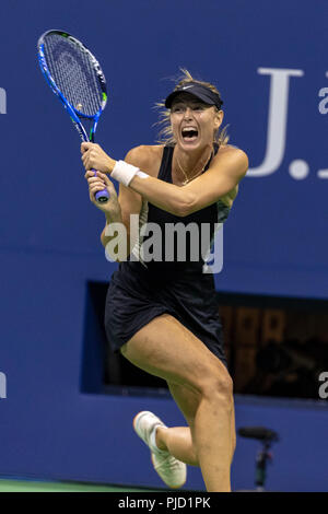 Maria Sharapova (RUS) competing at the 2018 US Open Tennis Stock Photo ...