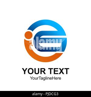 Letter IG blue logo sign. Vector logo design for business Stock Vector ...