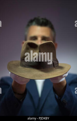 Indiana Jones' Fedora hat, worn by Harrison Ford in Indiana Jones and ...