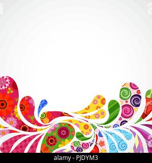 Floral and ornamental item background Stock Vector Image & Art - Alamy