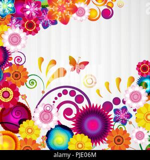Gift card. Floral design background Stock Vector Image & Art - Alamy