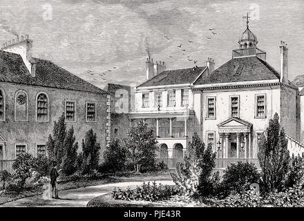 Surgeon's Square in 1829; Edinburgh, Scotland, 19th century, from ...