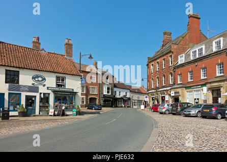 The Market Place in Thirsk town centre North Yorkshire UK on a sunny ...