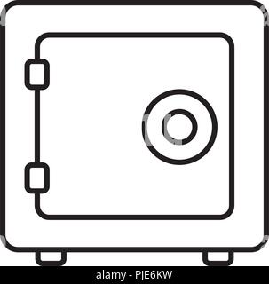 strong box icon over white background, vector illustration Stock Vector ...