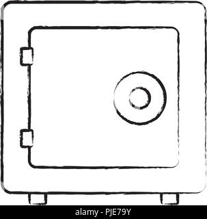 strong box icon over white background, vector illustration Stock Vector ...