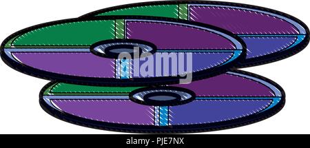 cd roms over white background, vector illustration Stock Vector Image ...