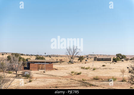 WINBURG, SOUTH AFRICA, JULY 30, 2018: A street scene with businesses ...