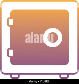 strong box icon over white background, vector illustration Stock Vector ...